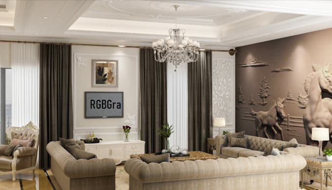 Give you realistic and detailed interior design by Rgbgraphics | Fiverr