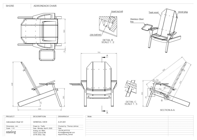 Provide technical drawing for your furniture 3d or 2d by ...