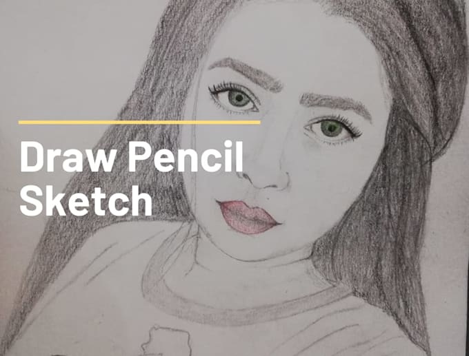 Draw beautifull pencil portrait from your photo by Asmaali328 | Fiverr