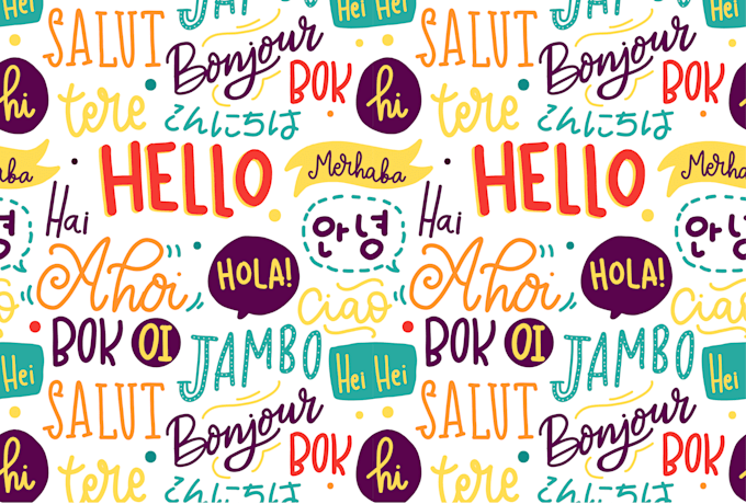 Make typography seamless pattern by Chresjoent | Fiverr