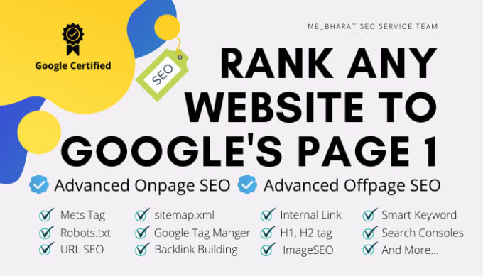 Rank your website google top ranking with monthly seo service by Me ...