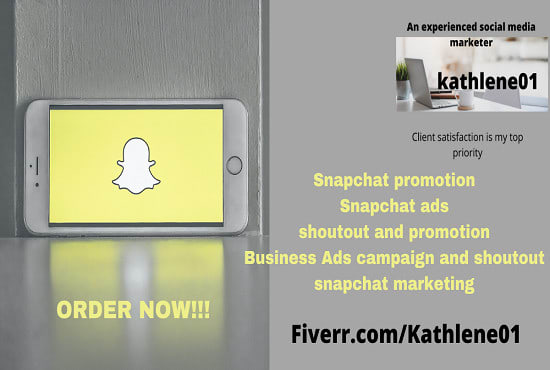 Do viral snapchat shoutout promotion to targeted niche by Kathlene01 | Fiverr