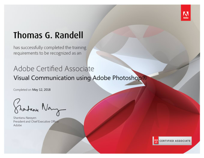 Design certificat adobe photoshop by Thomasrande | Fiverr
