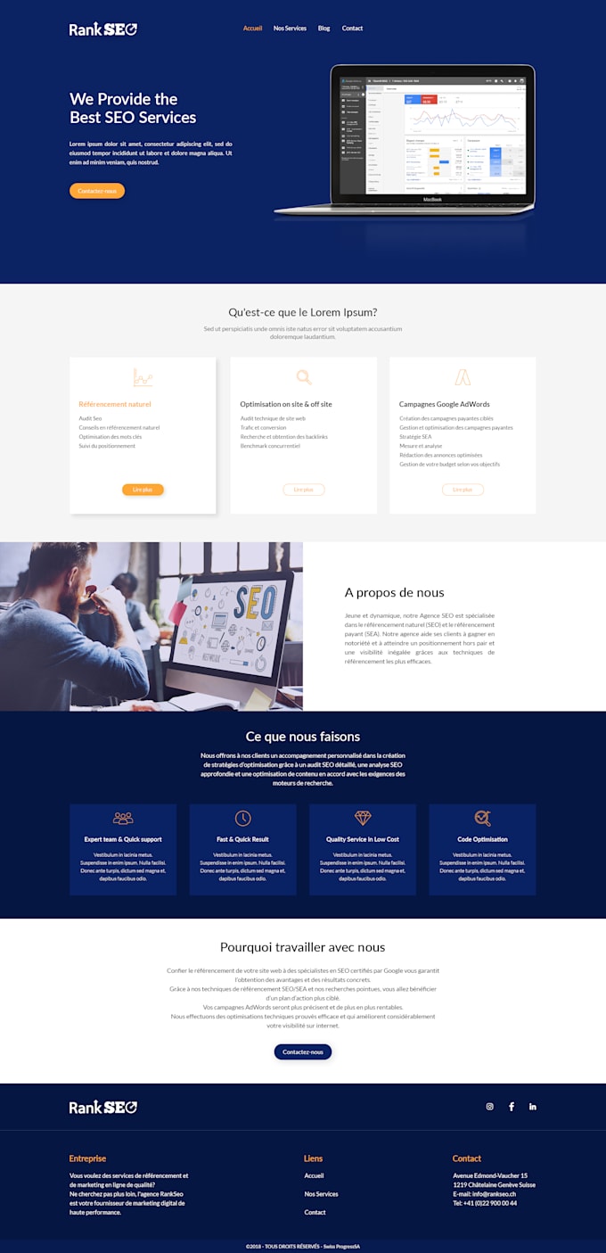 Create sublime website design by Denguezli | Fiverr