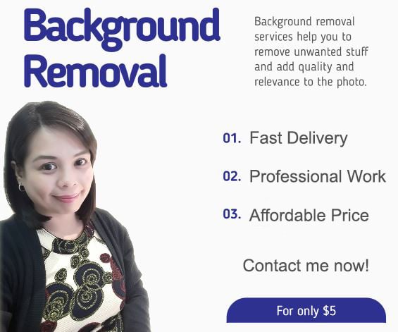 Remove background on the image by Julieanncuevas | Fiverr
