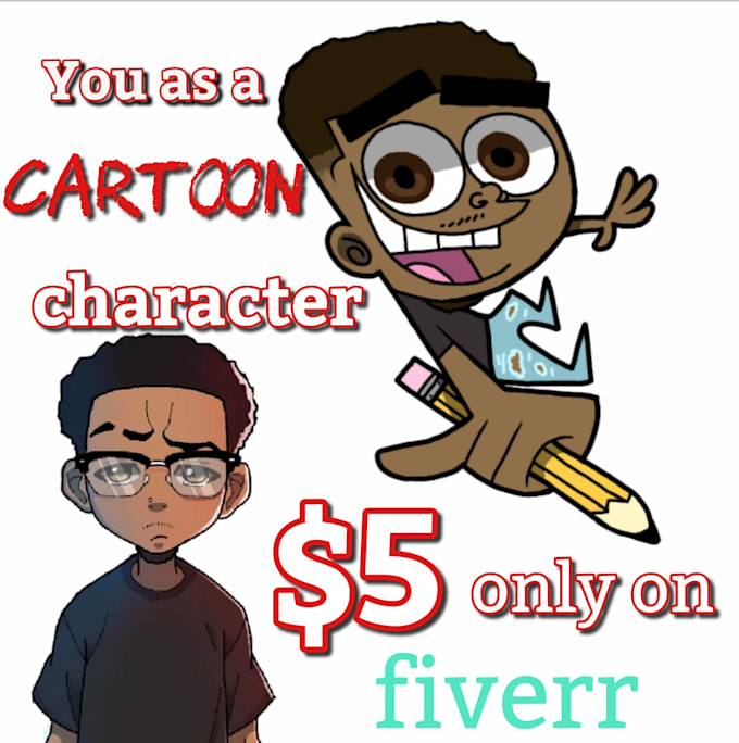 Draw you in the cartoon style of your choice by Calebtheegreat2 | Fiverr