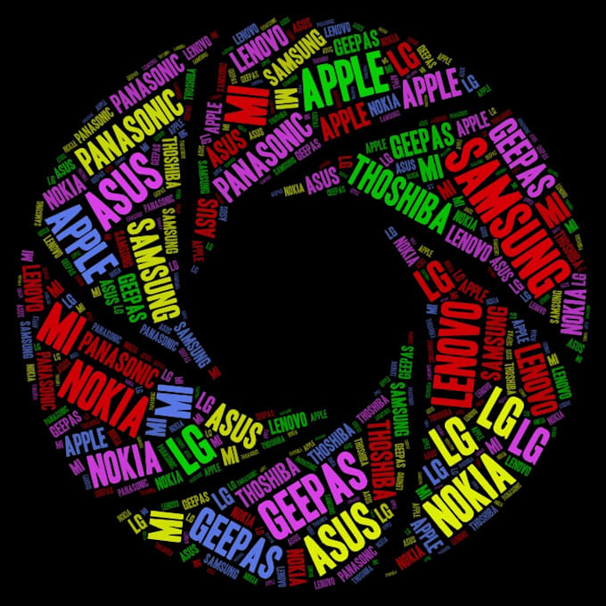 Design typography word cloud or word art to any shape by Izmaaz | Fiverr