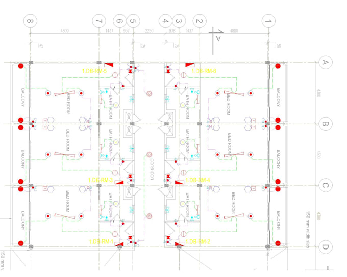 Do electrical, fire design auto cad drawing by Lalindanira | Fiverr