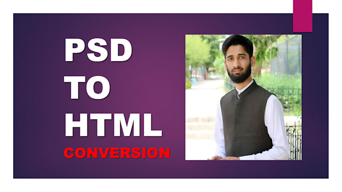 Convert psd to html css and bootstrap by Nazteam | Fiverr