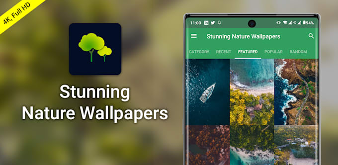 Design feature graphic and screenshots for app store, play store by ...