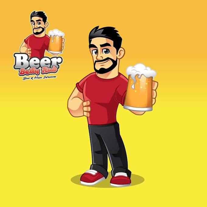 Draw cute cartoon character logo design by Designmcs | Fiverr