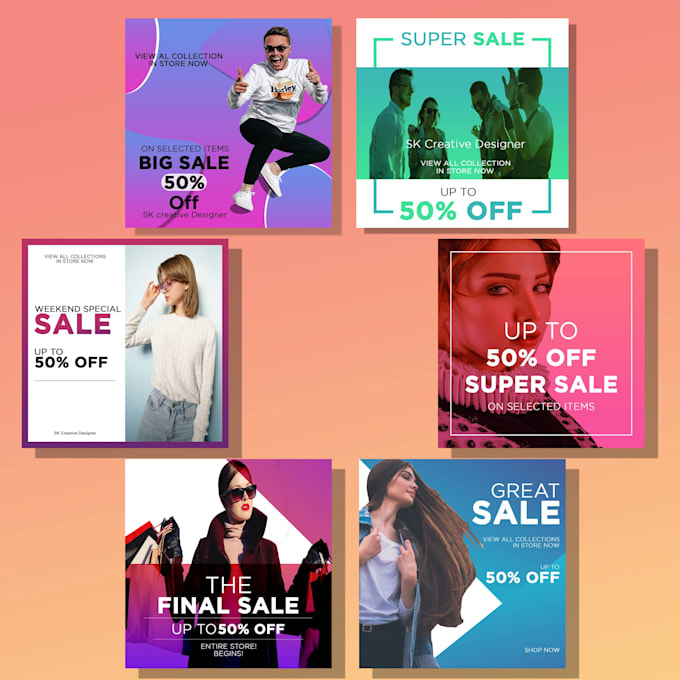 Design attractive social media posts, ads, banners by Saharkhurshid01 ...