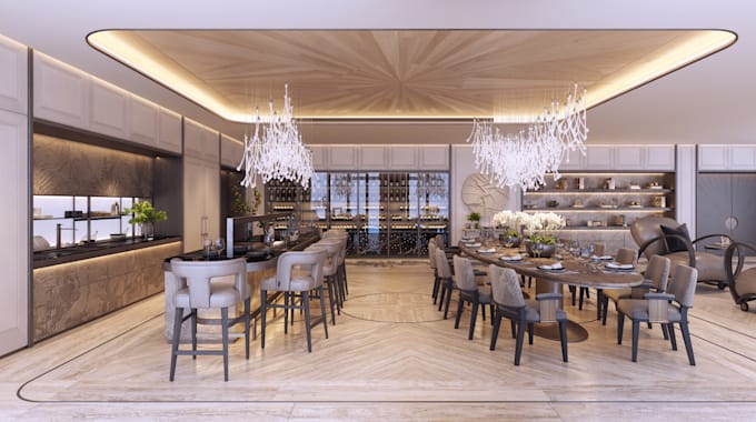 Make high end interior design render in 3d by Jabbervogue | Fiverr