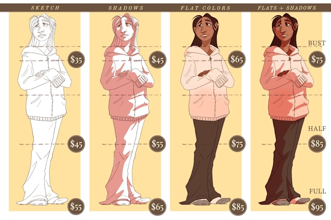 Create line art illustrations for personal use by Caravean | Fiverr