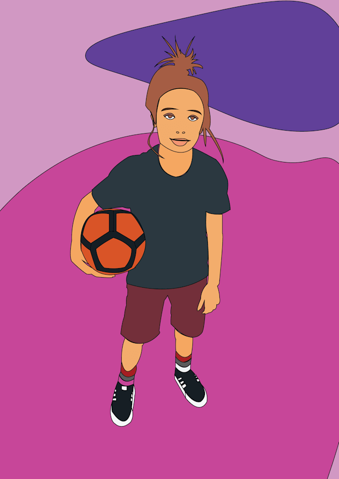 Create a digital illustration of any photo you send me by ...