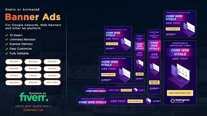 Create animated banner, ads or image gif for you by Shihabshazid | Fiverr