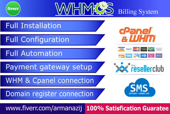Setup complete whmcs billing system by Armanazij | Fiverr