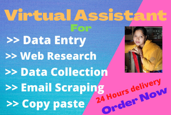 Be your virtual assistant for data entry, web research by Sumanakhan | Fiverr
