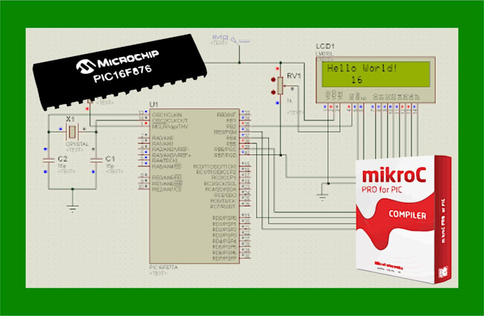Create programm and simulation with mikroc and proteus for pic16f project by Salah970 | Fiverr