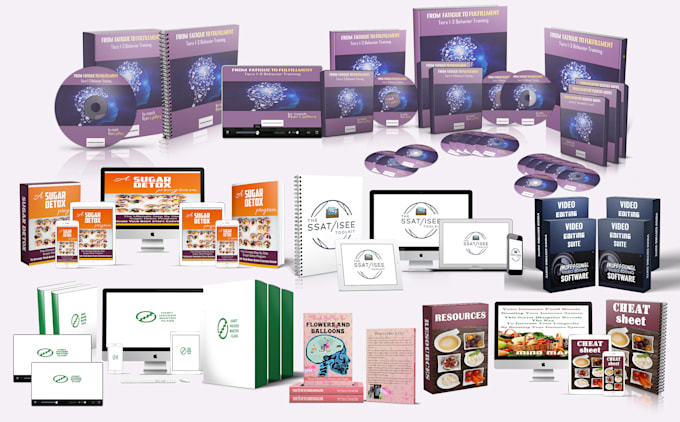 Design 3d bundle of ebooks, dvd, cd, boxset, digital devices by Rak ...