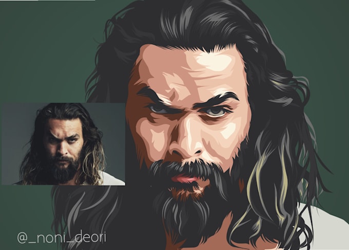 Design realistic vector portrait from your photo by Nonideori | Fiverr