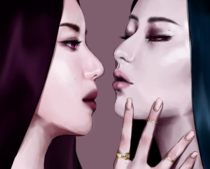 Draw kpop idols or celebs by Itsami | Fiverr
