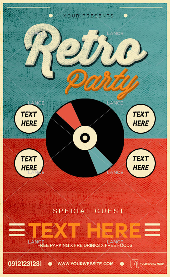 Create retro or vintage poster and classy business cards by Lancemendez ...