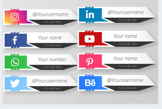 Design custom lower thirds, any social media lower thirds by Farhan ...