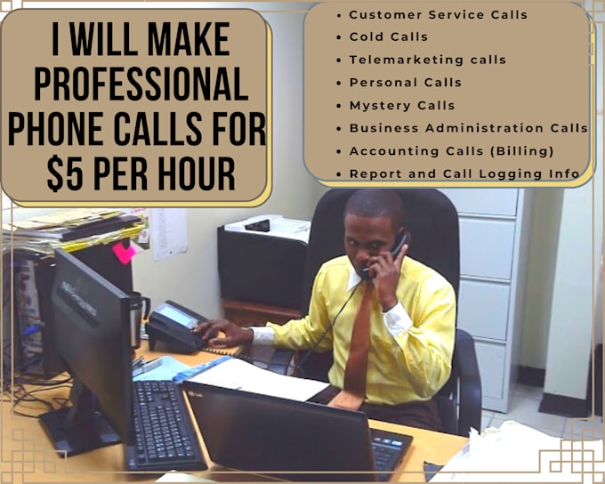 Make professional phone calls by Damionj7 | Fiverr