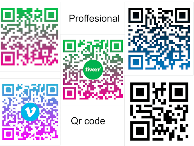 Create a professional multicolor qr code with logo by Saadkhan571 | Fiverr