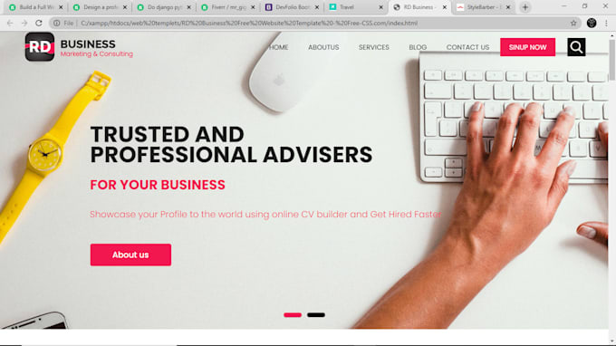 Create A Frontend And Php Or Python Django Backend Website By Mr