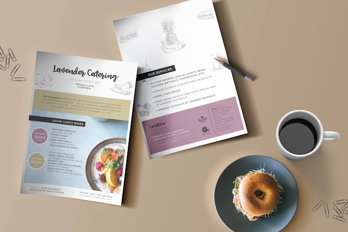 Design creative and professional flyers by Moshibudi | Fiverr