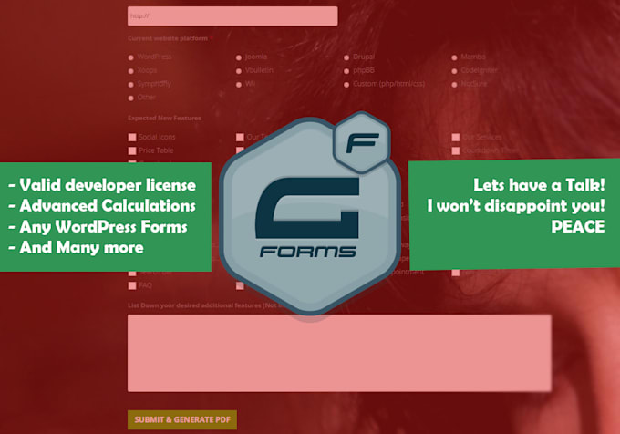 Create an advance form using gravity forms by Elprins | Fiverr