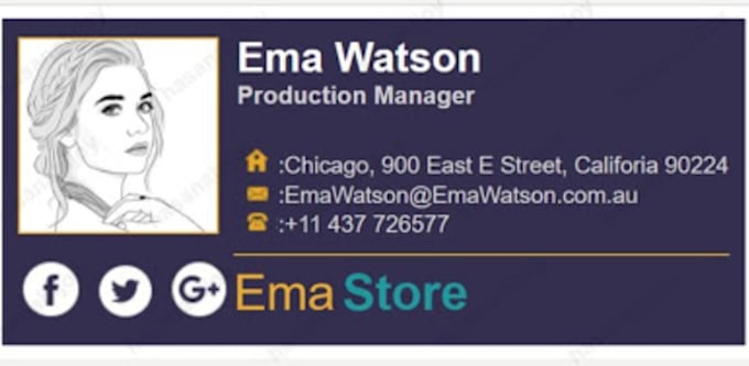 Create an attractive clickable email business card by Rutujpatil | Fiverr