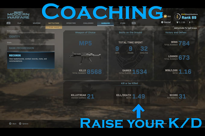 Coach you on cod modern warfare by Kronichardcore | Fiverr