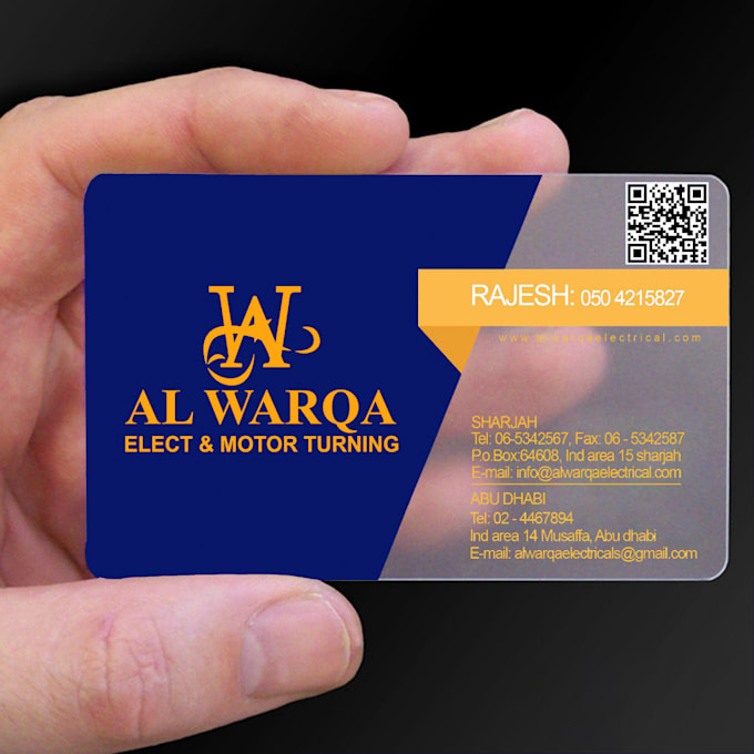 All type visiting card design and printing by Subishap | Fiverr