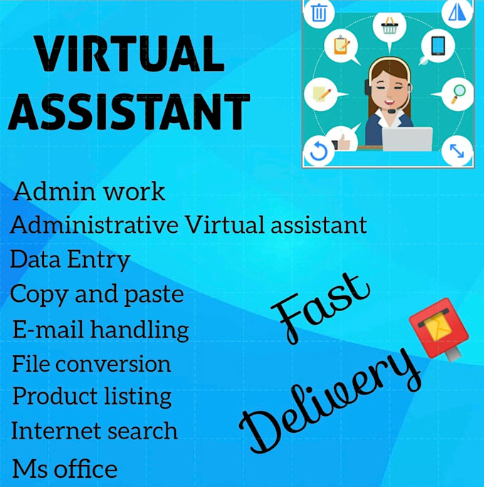 Be your smart virtual assistant to reduce your work load by Glorysweety ...