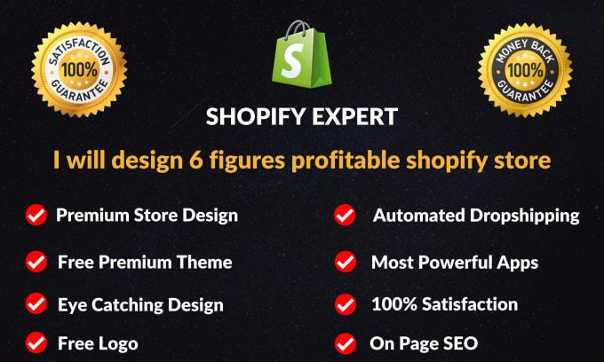 Create 7 figure pro shopify dropshipping store or print on demand ... Create 7 figure pro shopify dropshipping store or print on demand ...