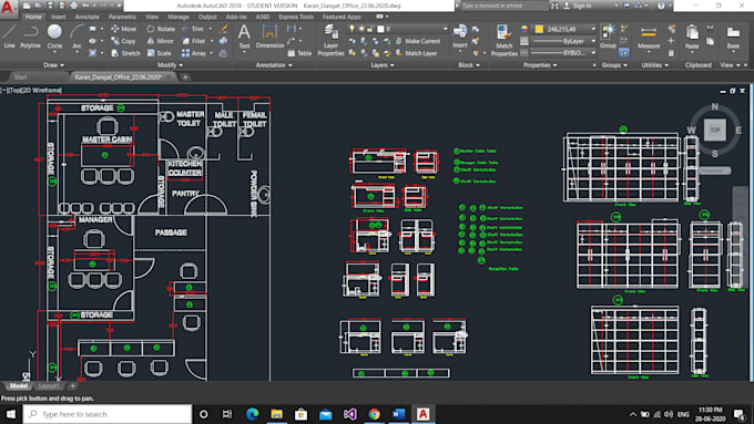 Design detailed autocad 2d layouts and drawings of furniture by ...