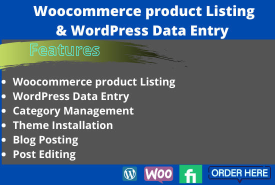 Do Woocommerce Product Listing And Wordpress Data Entry By Asif111702 Fiverr