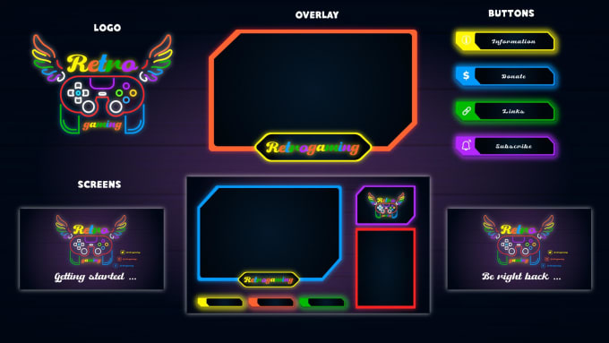 Design best overlay for your stream in 24 hours by Msdantemc123 | Fiverr