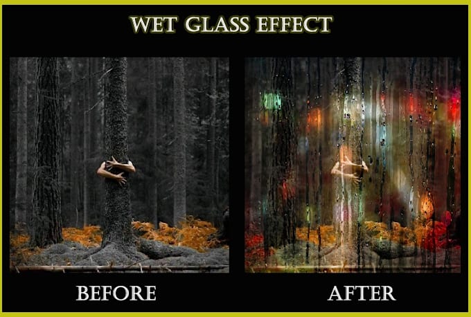 Edit photos with wet glass effect by Anupa_damsika | Fiverr