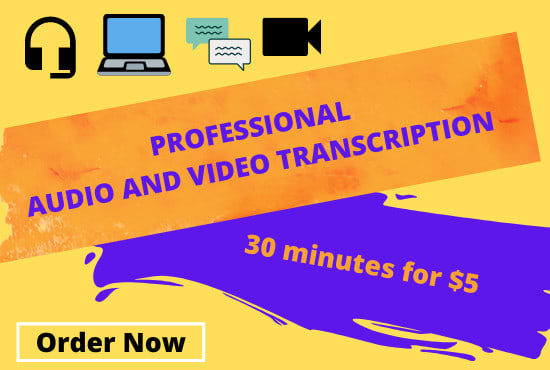 Accurately transcribe your audio or video into text by Camshag | Fiverr Accurately transcribe your audio or video into text by Camshag | Fiverr
