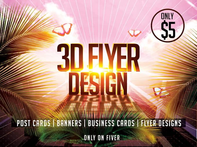 Develop a 3d flyer by Cavesnet | Fiverr