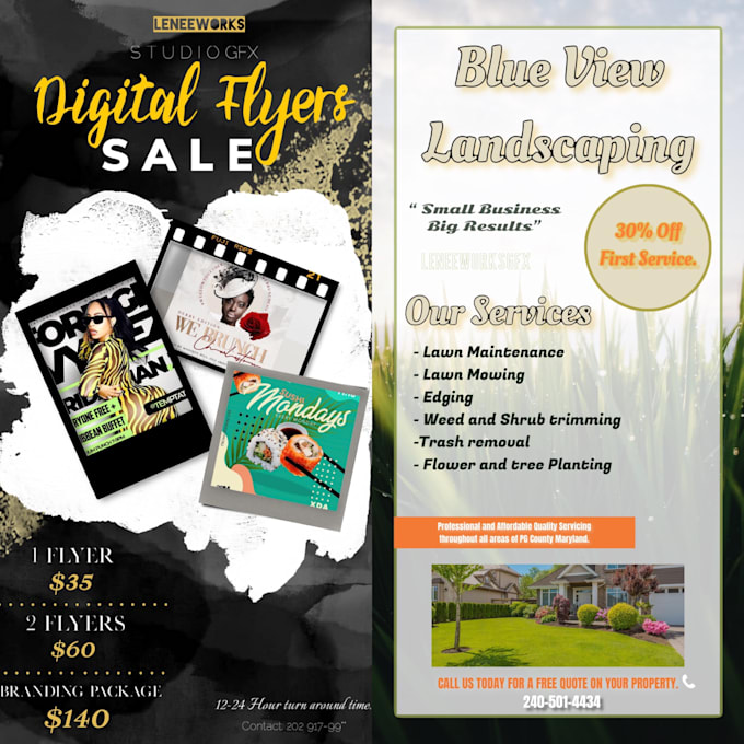 Create an eye catching flyer design by Leneeworksgfx | Fiverr