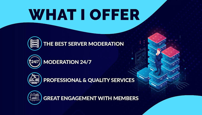 Become your discord server moderator permanently by Lucaru39 | Fiverr