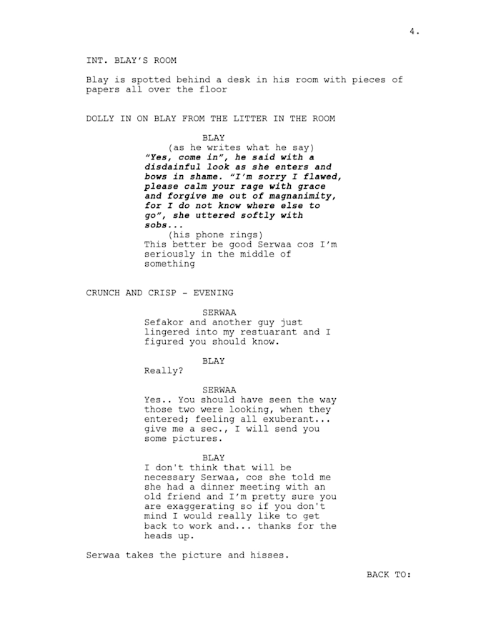 Write you a truley african script by Blaphlames | Fiverr