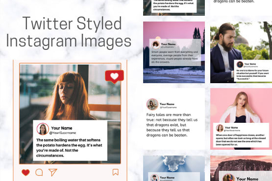 Design custom twitter styled posts for your instagram page by ...
