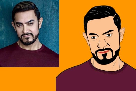 Make normal photo to cartoon photo design by Designer100dc | Fiverr