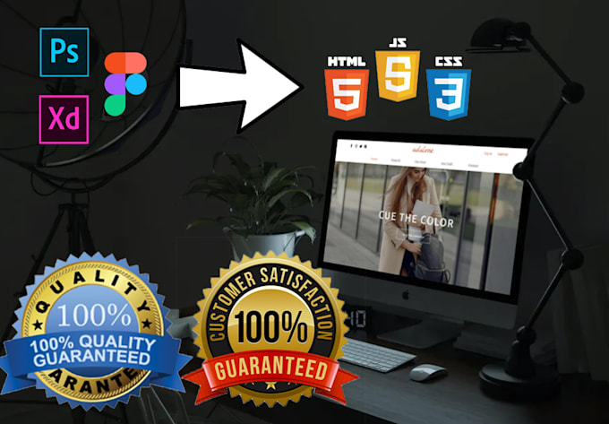 Convert psd, xd, figma into responsive html by Gusticahya | Fiverr